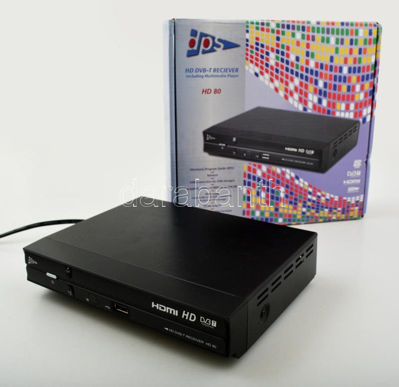 DPS HD-DVB-T Modell HD80 vevő készülék, kábelekkel, használati ...