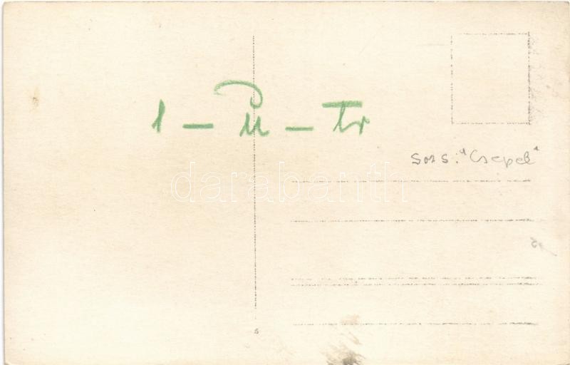 SMS Csepel az Osztrák-Magyar Haditengerészet Tátra-osztályú rombolója ...