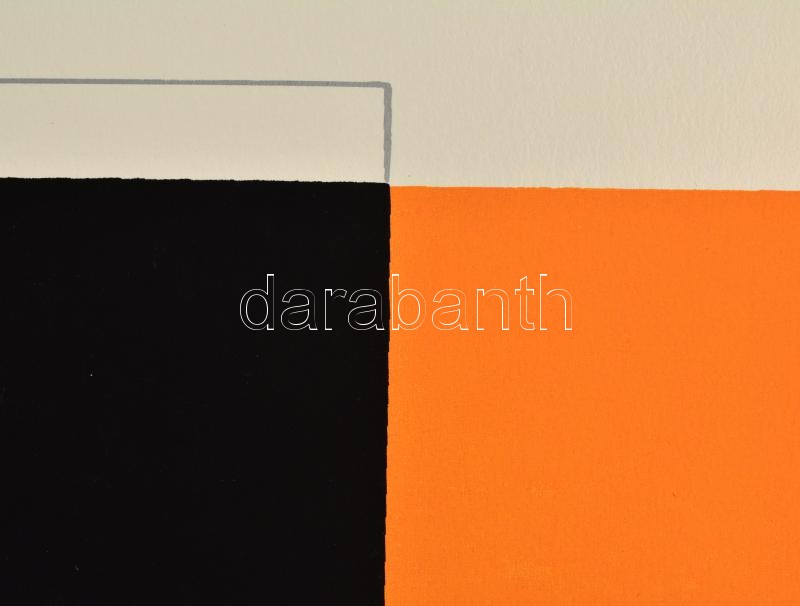 Mark (Márkus), Anna (1928-): Konstruktivista kompozíció. Szitanyomat ...