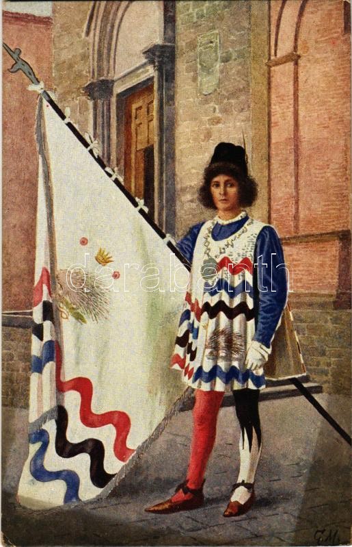 Paggi delle storiche Contrade di Siena. Istrice / Italian folklore ...