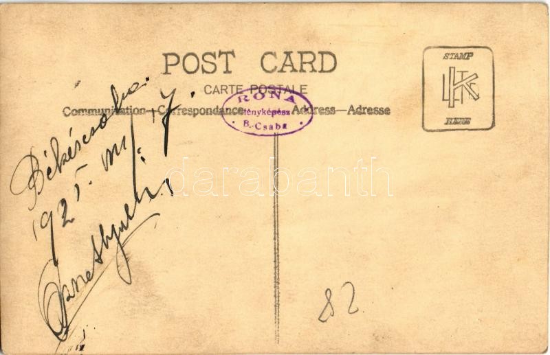 1925 Békéscsaba, strand, fürdőzők csoportképe. Róna fényképész photo