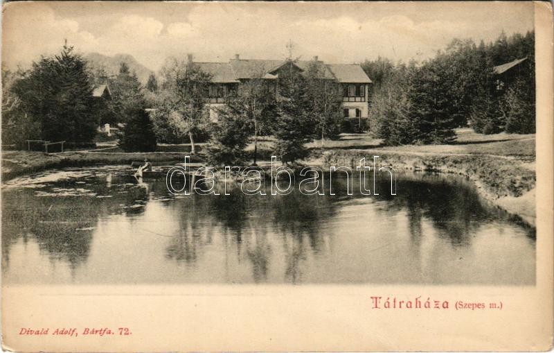 Tátraháza, Mlynceky (Magas Tátra, Vysoké Tatry); nyaraló. Divald Adolf ...