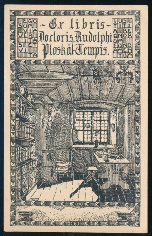 Steiner Félix (?-?): Ex libris Doctoris Rudolphi Ploskál-Tempis ...