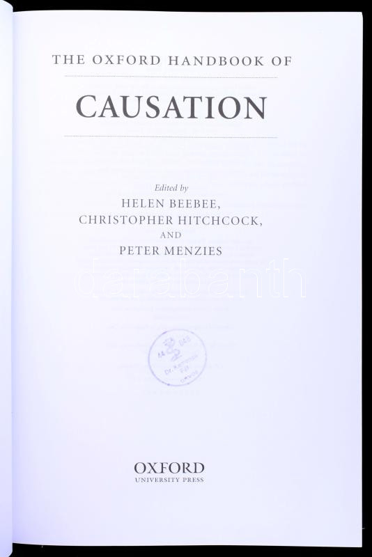 Helen Beebee - Christopher Hitchcock - Peter Menzies (szerk.): The ...