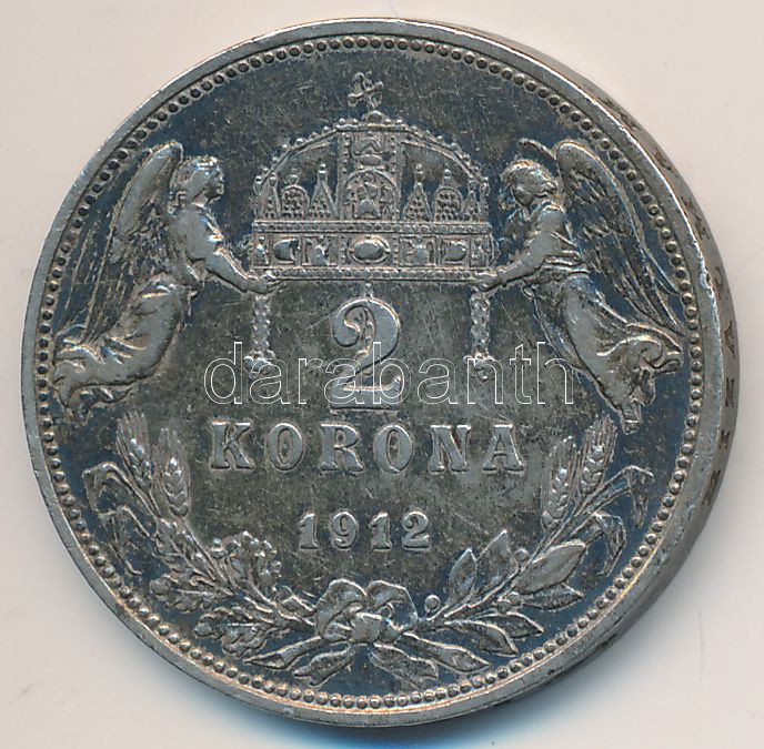 1912. 2K Ag "Ferenc József" T:2- Adamo K6 | Darabanth Kft.